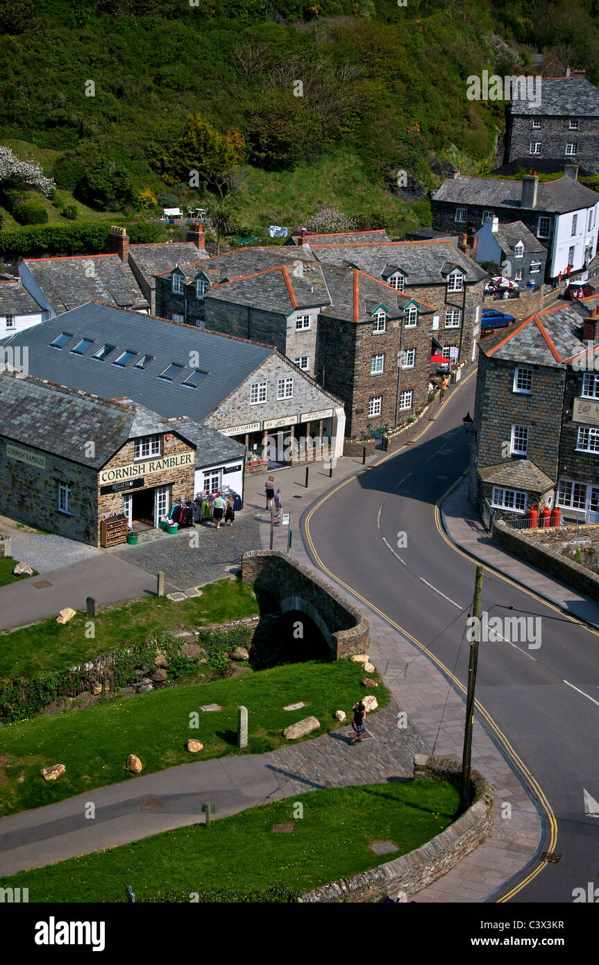Boscastle Cornwall UK National Trust Village Properties Stock Photo - Alamy