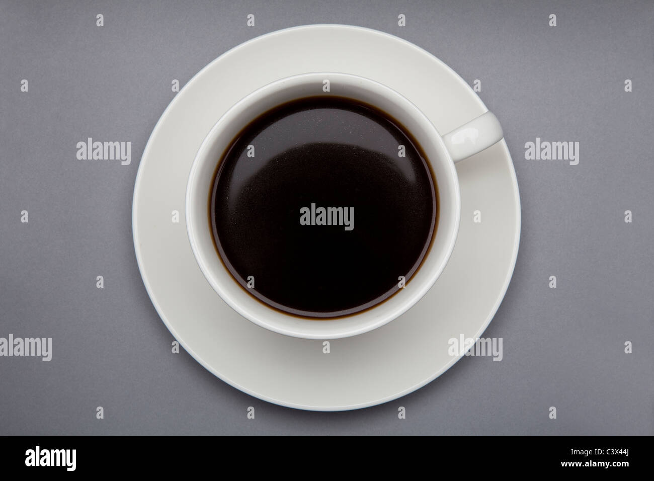 Cup of coffee, viewed from above Stock Photo - Alamy