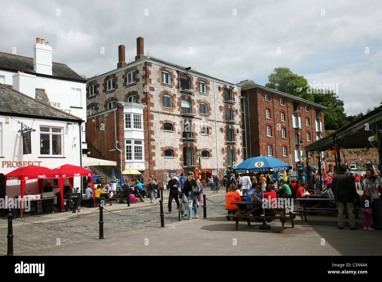 Exeter's Historic Quayside now a popular tourist attraction with a good ...