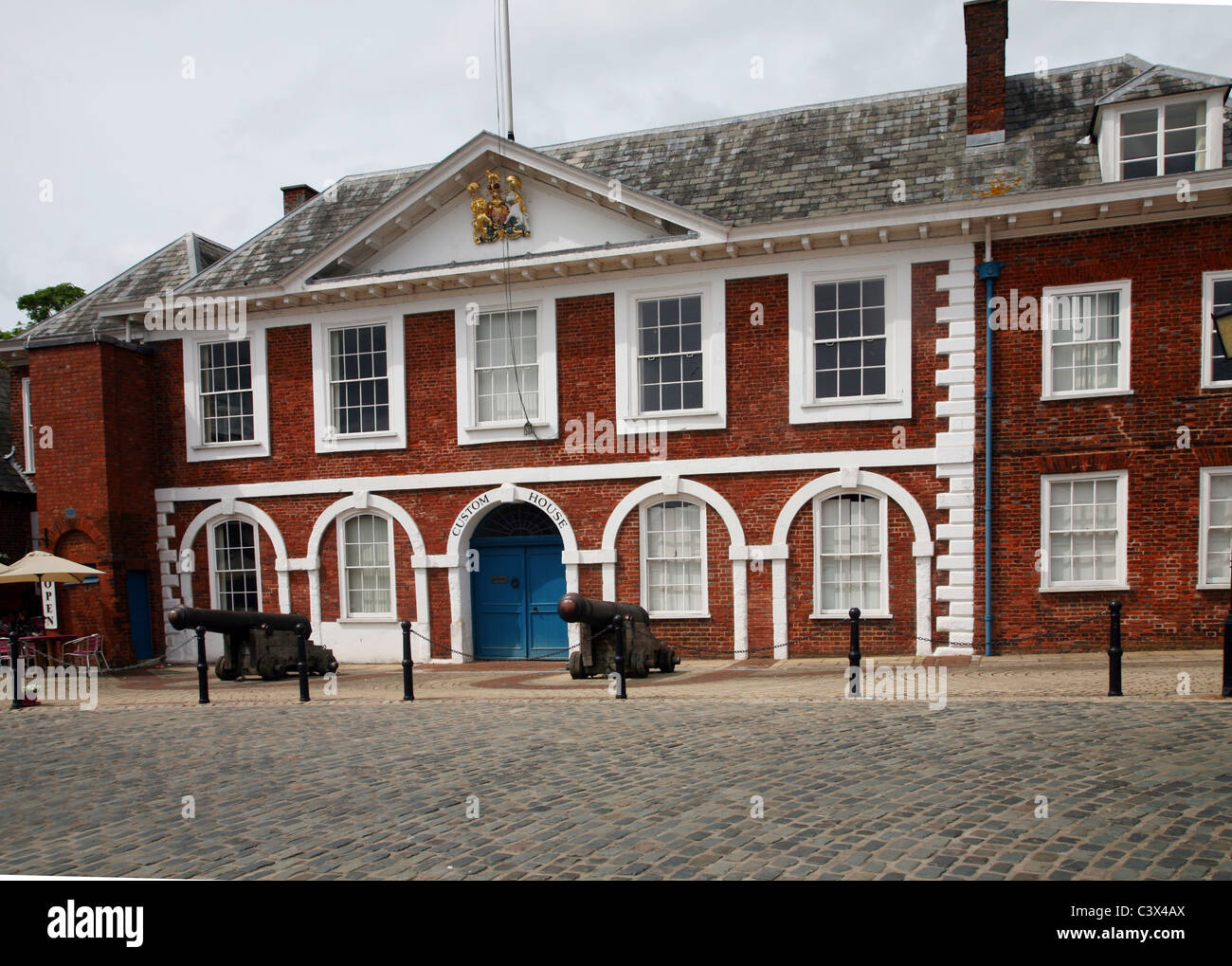 Exeter - The old Customs House on Exeter's Historic Quayside Stock ...