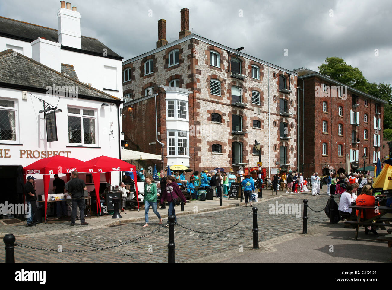 Exeter's Historic Quayside now a popular tourist attraction with a good ...