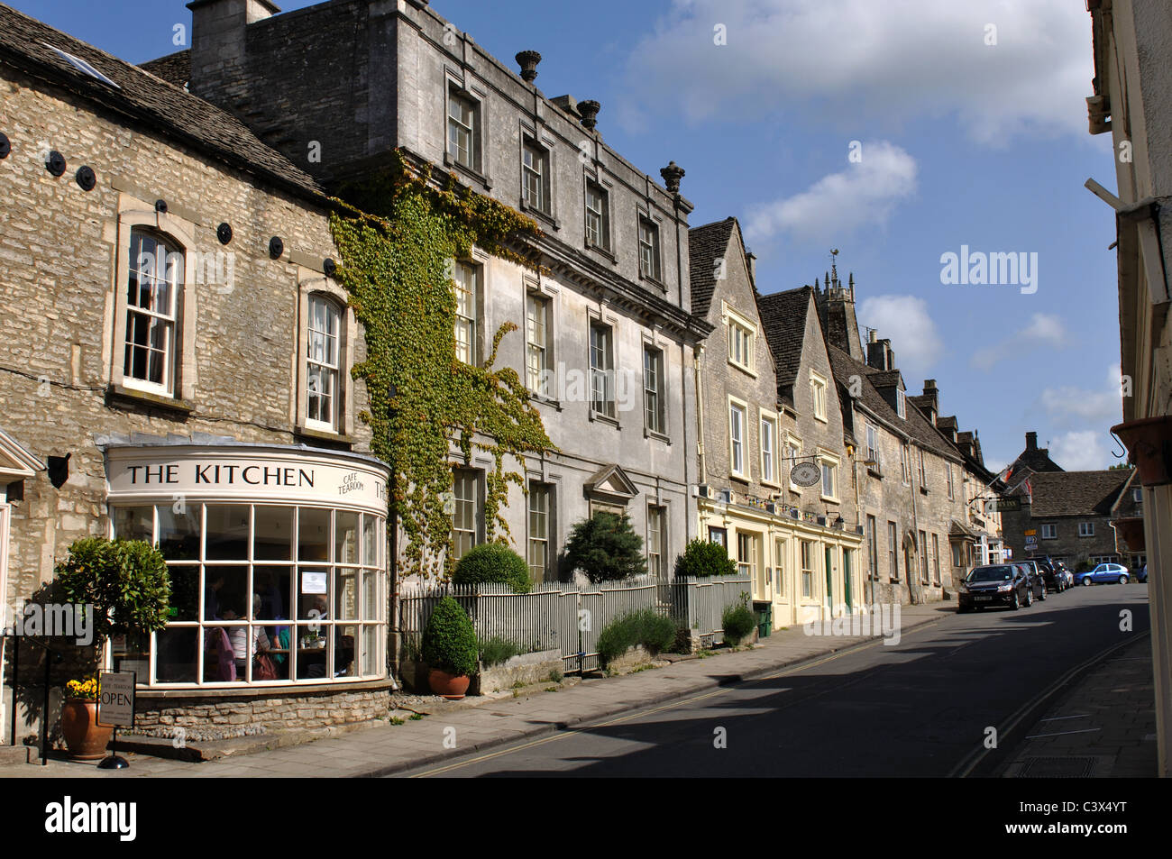 High Street, Minchinhampton, Gloucestershire, England, UK Stock Photo ...