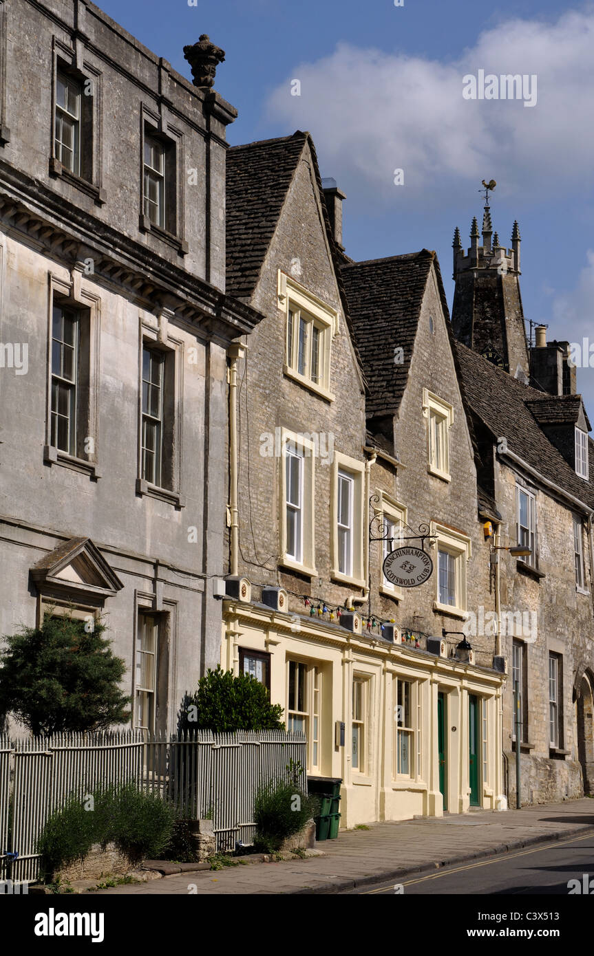 High Street, Minchinhampton, Gloucestershire, England, UK Stock Photo ...