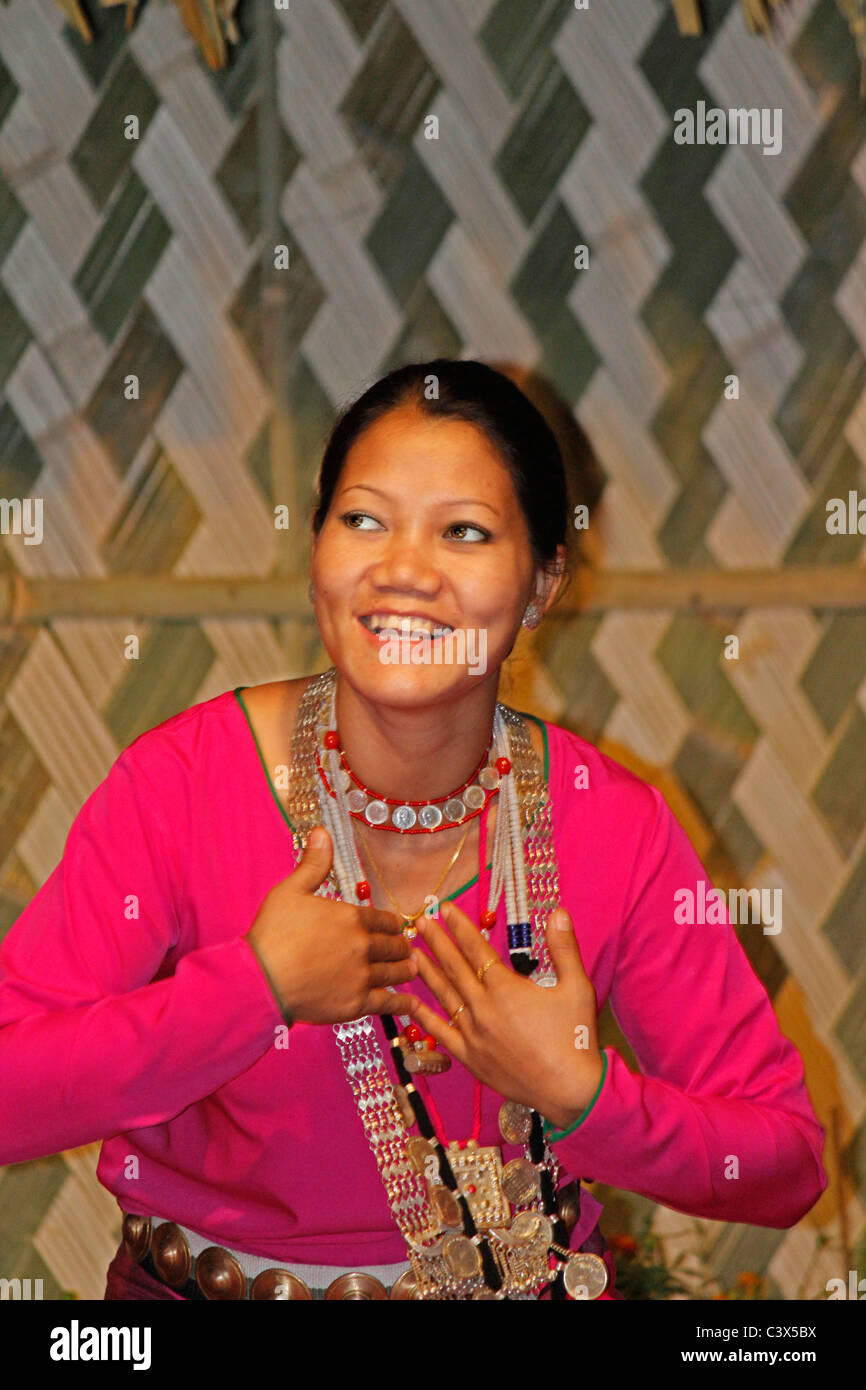 Traditional Dance of Adi tribes during Namdapha Eco Cultural Festival, Miao, Arunachal Pradesh ...