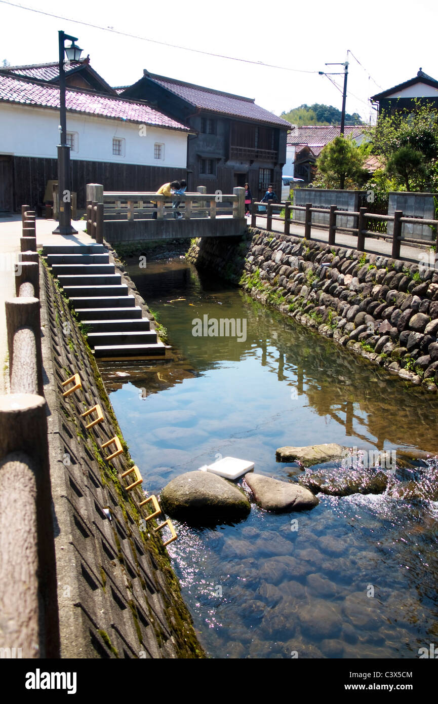 River, Kurayoshi City, Tottori Prefecture, Honshu, Japan Stock Photo ...