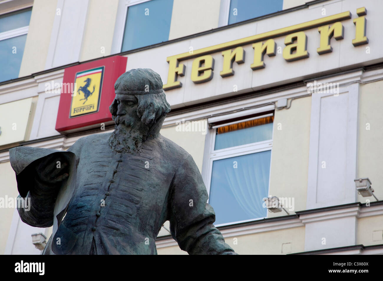 Ferrari statue hi-res stock photography and images - Alamy