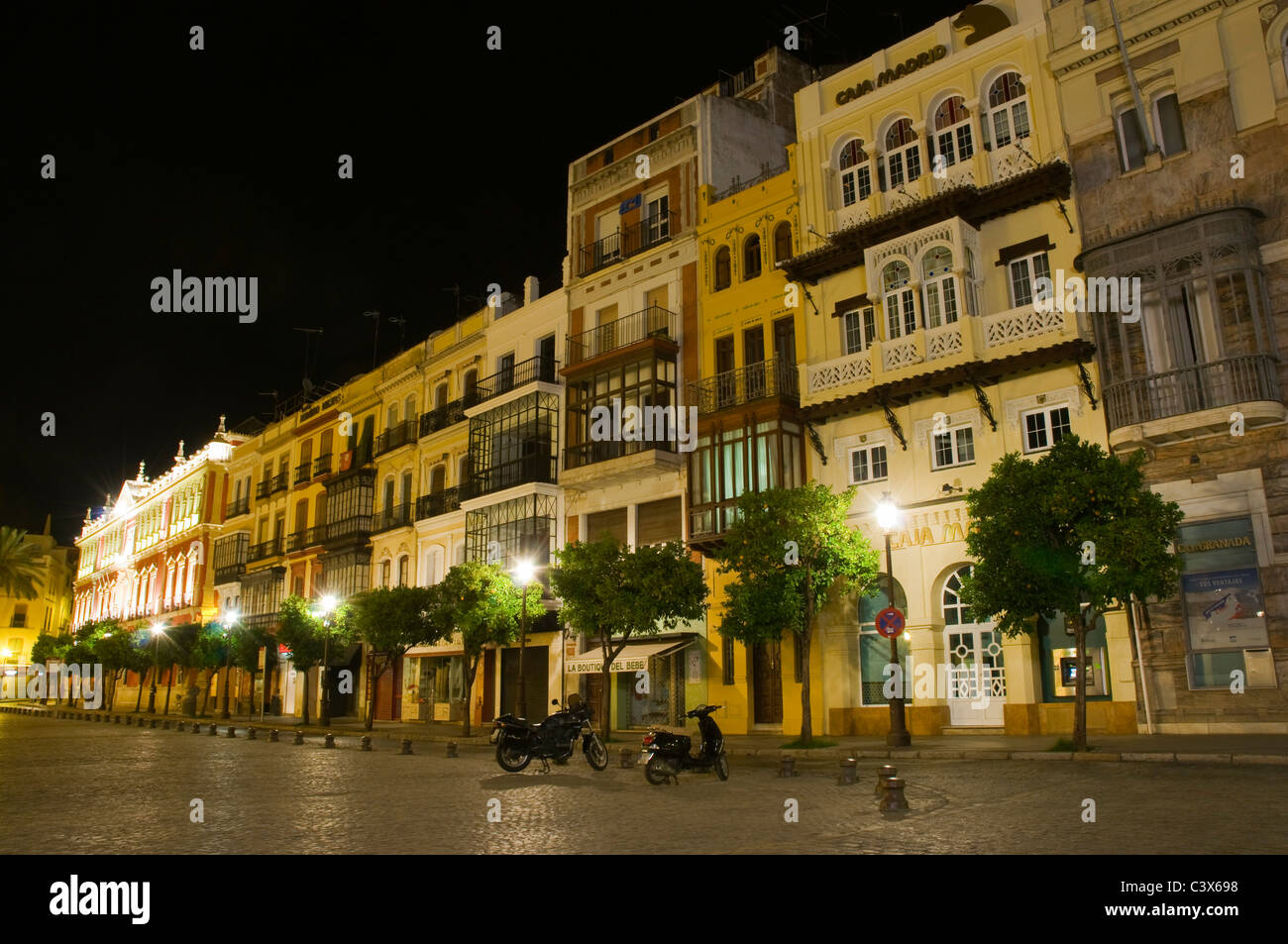 Seville Spain At Night