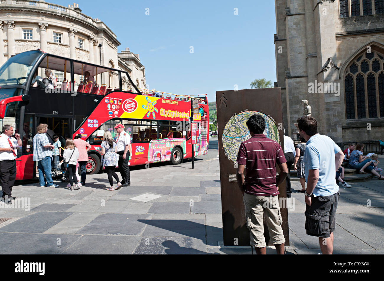 Bath city tourist map hi-res stock photography and images - Alamy