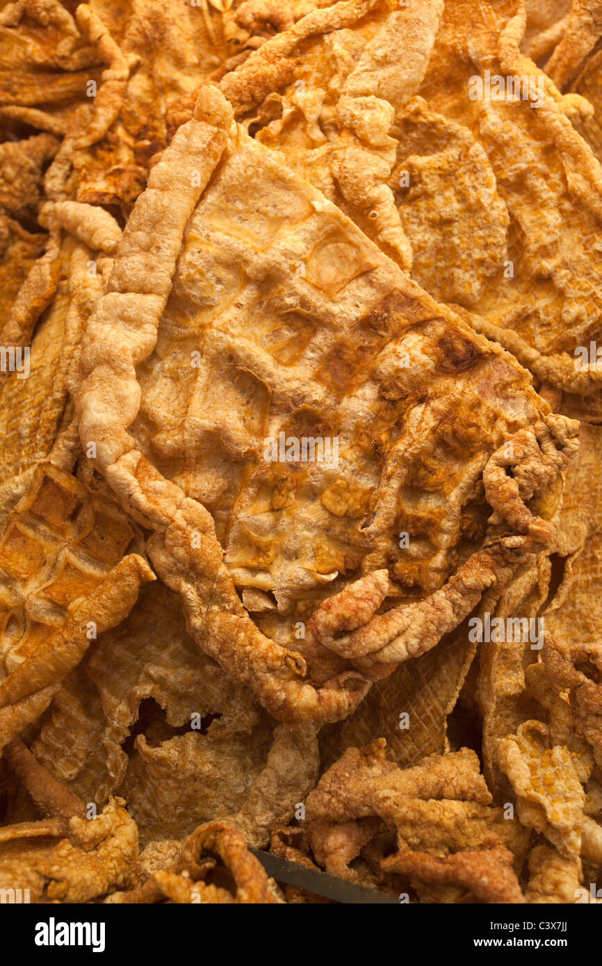 Chicharrón - Crispy Fried Pork or Pigs Skin Mercado de San Juan Mexico ...