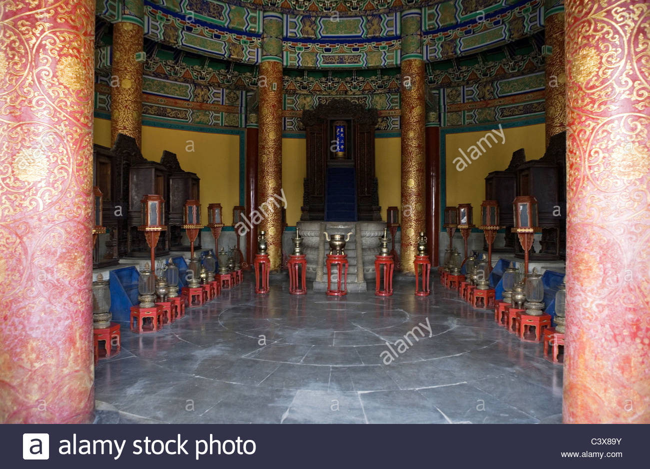 Inside Temple Of Heaven Beijing Stock Photos & Inside Temple Of Heaven ...