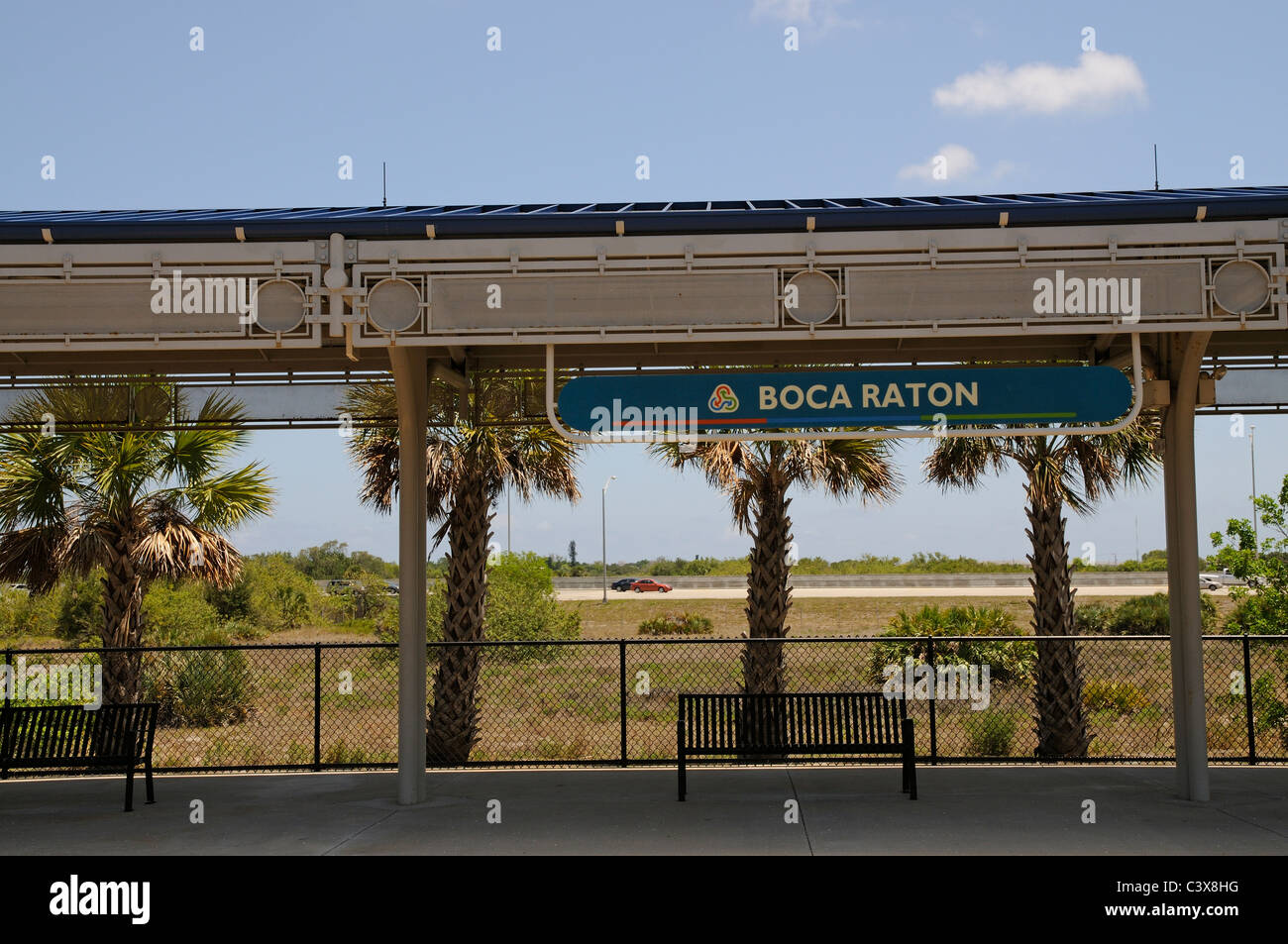 Tri Rail Boca Raton Station Florida USA Stock Photo - Alamy