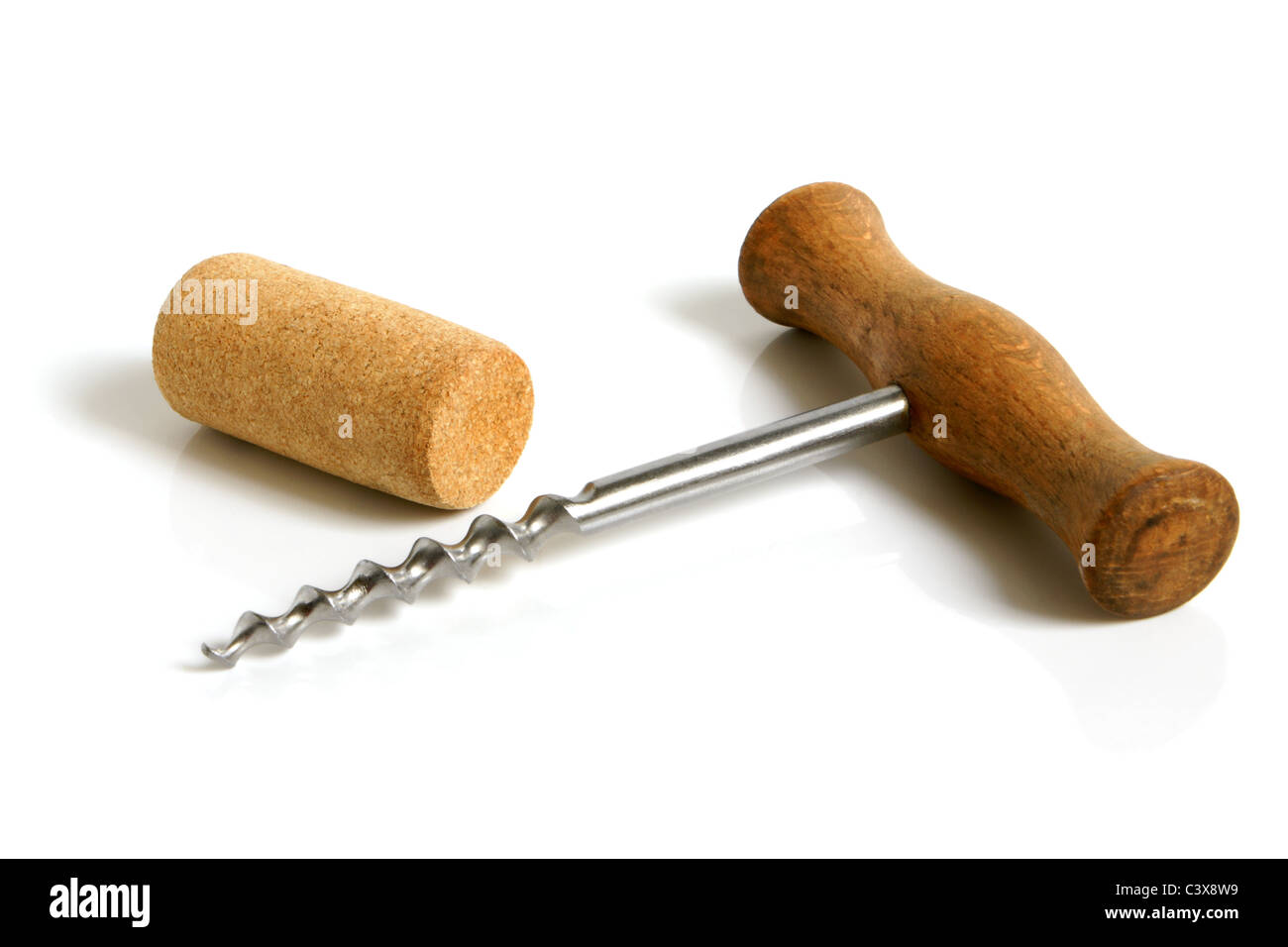 Old wine cork isolated Cut Out Stock Images & Pictures - Alamy