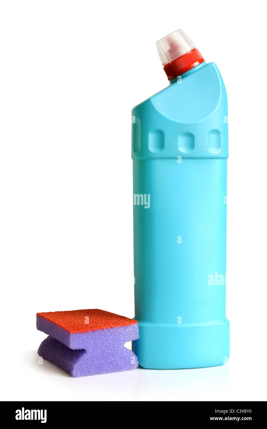 Single red plastic cleaning Cut Out Stock Images & Pictures - Alamy