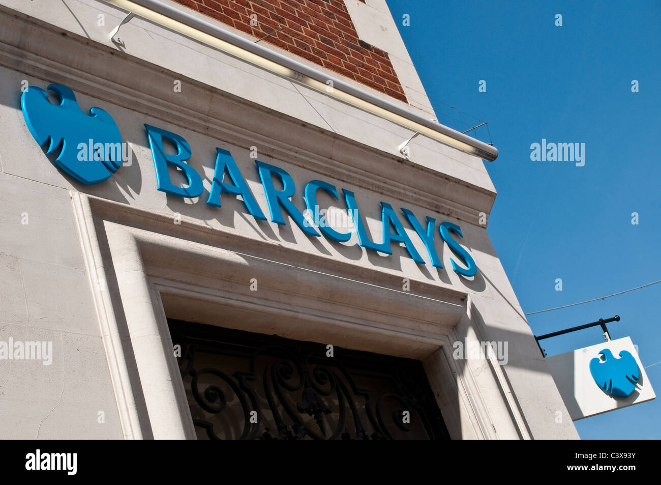 Barclays bank blue logo hi-res stock photography and images - Alamy