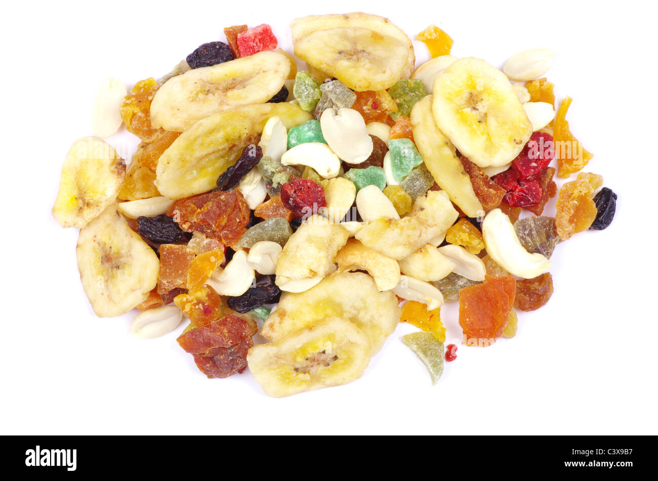 mix dried fruits collection on white Stock Photo - Alamy