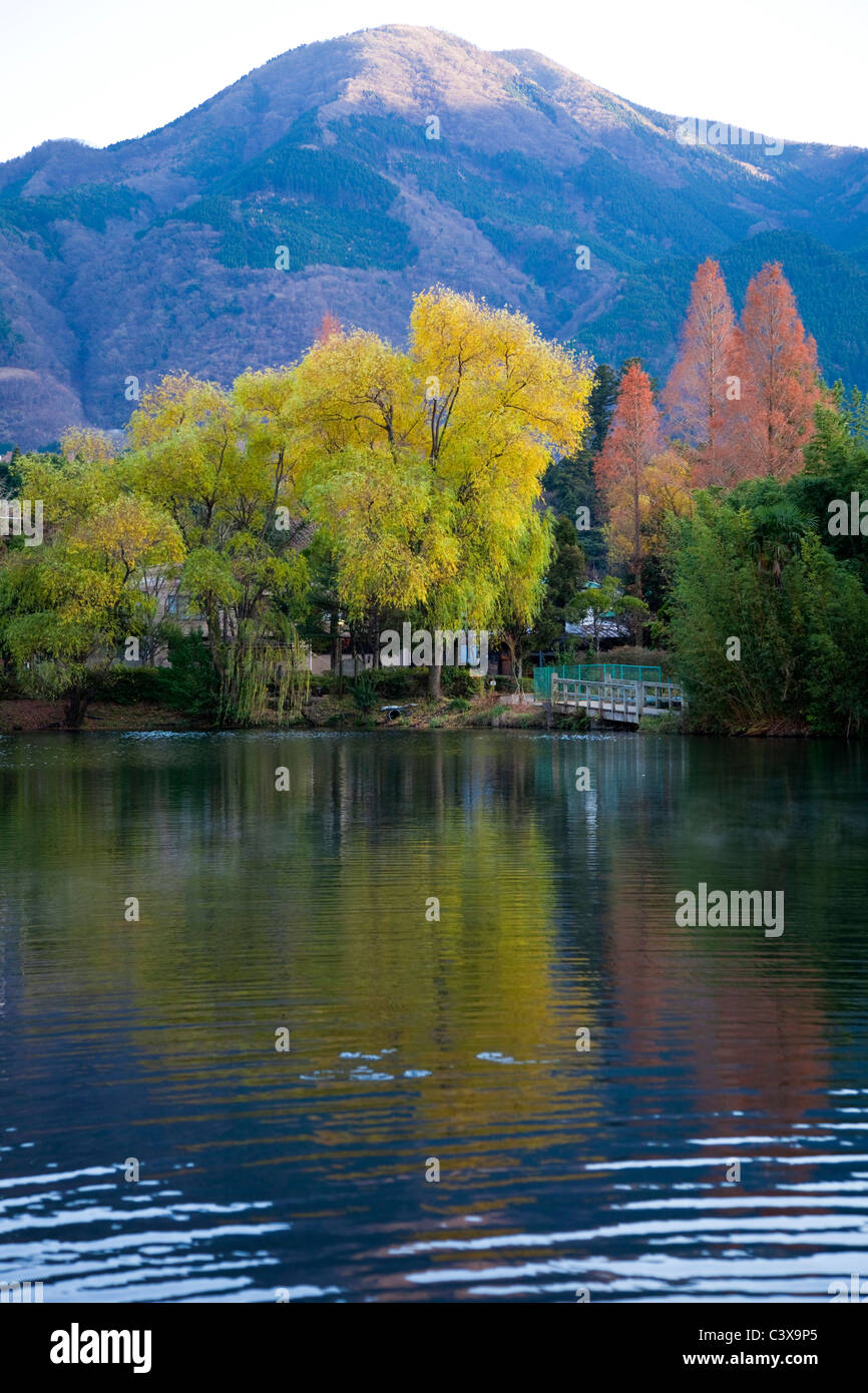 Kinrin Lake in Autumn Stock Photo - Alamy