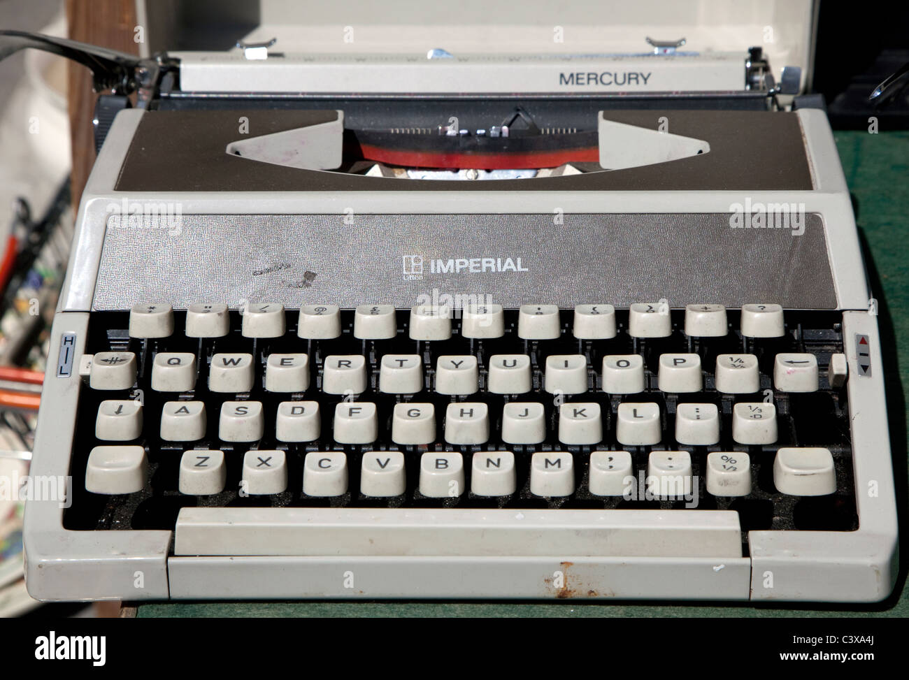 Old Imperial portable typewriter, London Stock Photo - Alamy