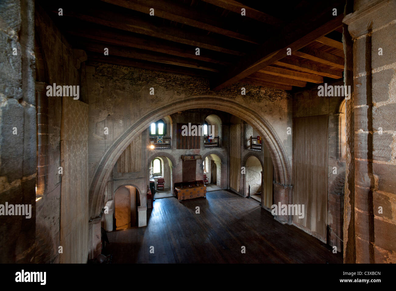 Hedingham Castle and gardens, Castle Hedingham,Essex,England Stock ...