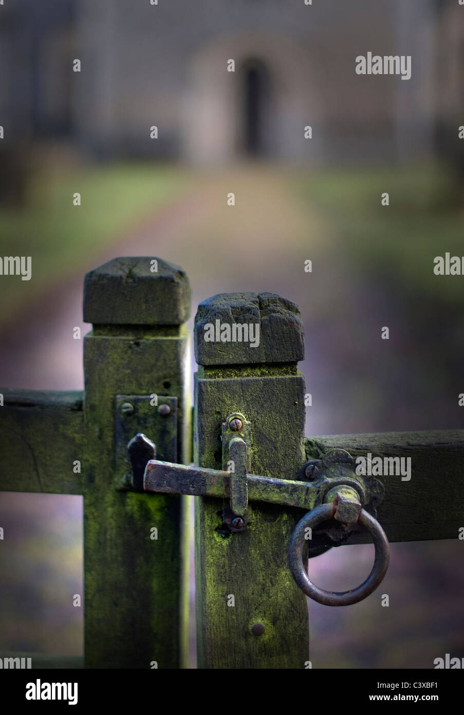 wooden church gate Stock Photo - Alamy