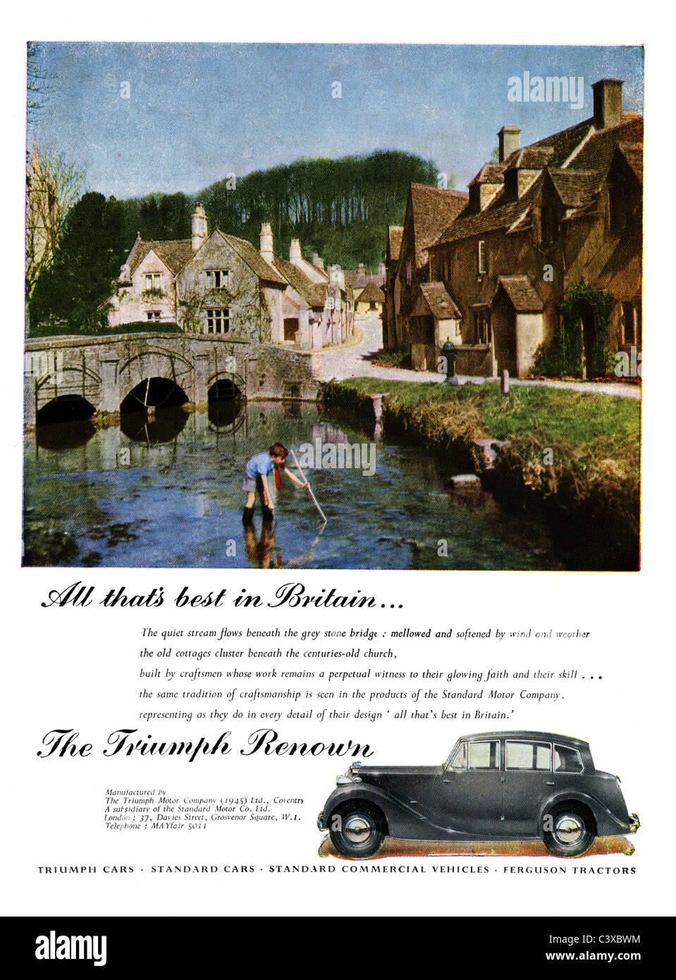 English car advertisement hi-res stock photography and images - Alamy