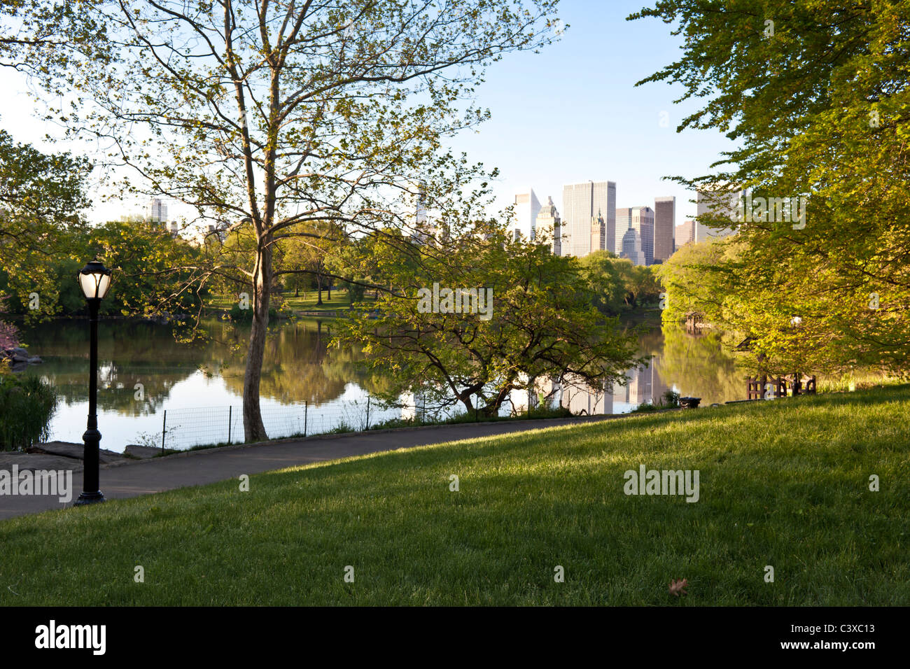 Central Park, New York City early morning scene Stock Photo - Alamy