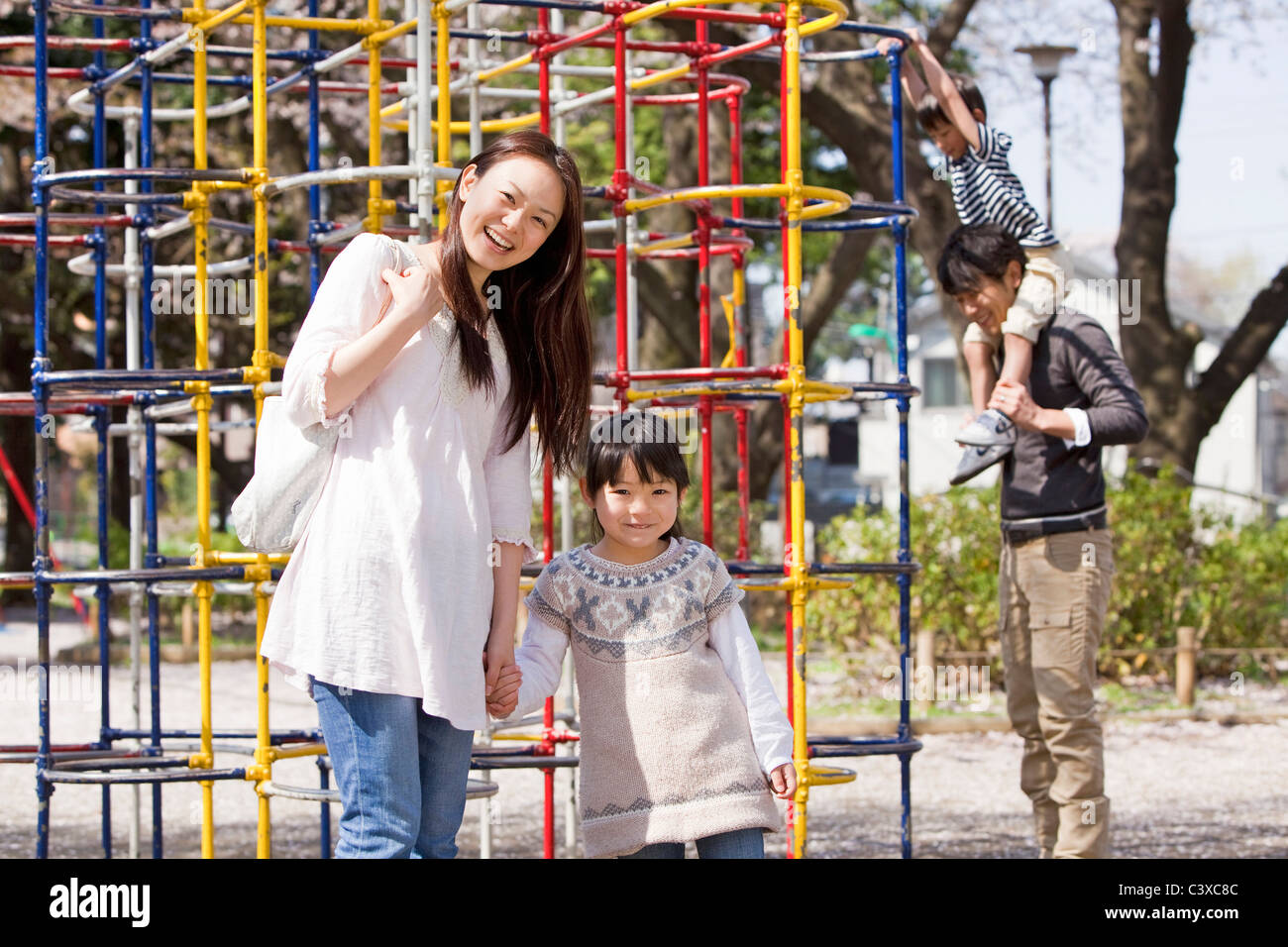 Scene Parents Playground High Resolution Stock Photography and Images ...