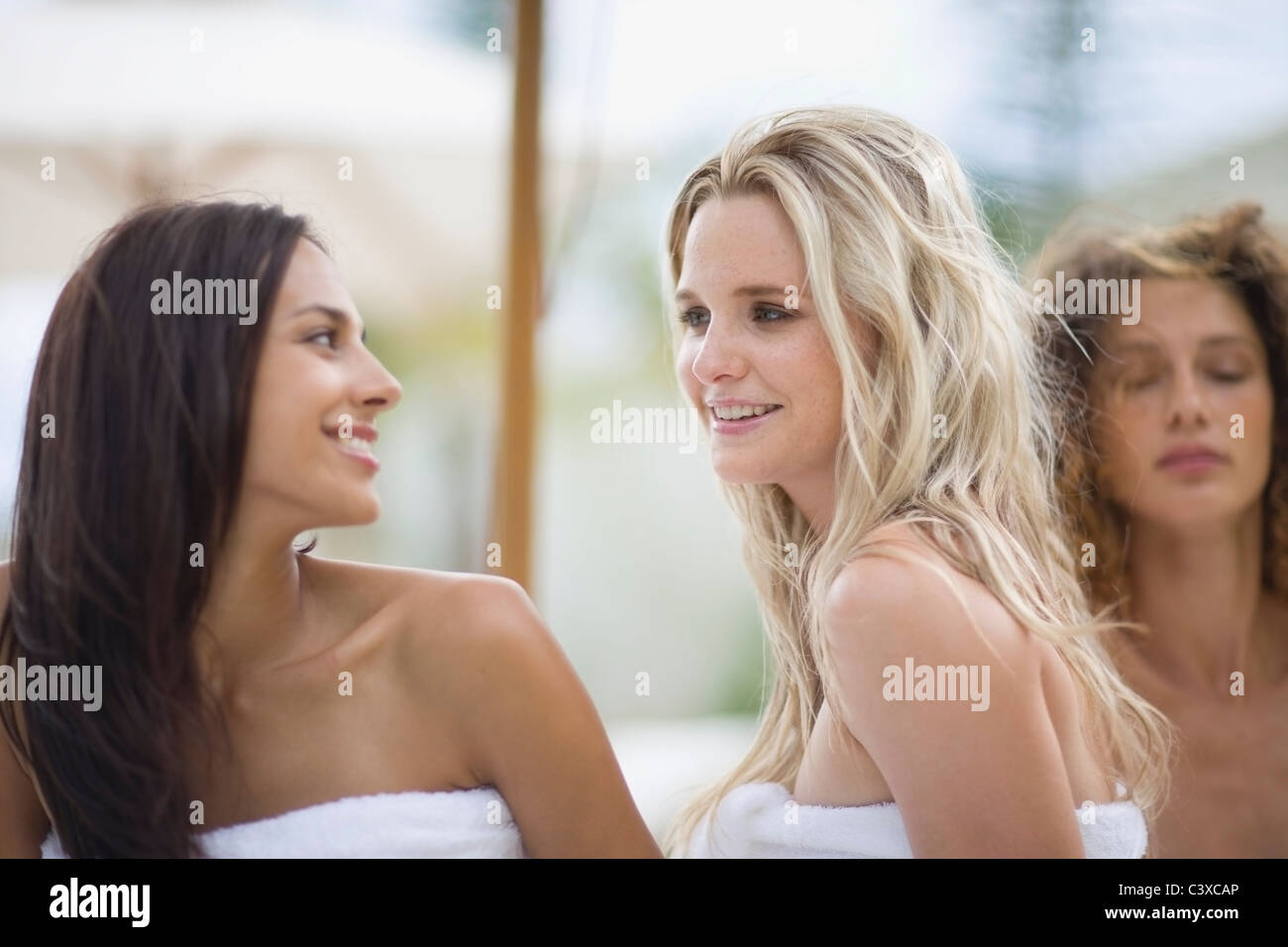 Women having fun in a spa Stock Photo - Alamy