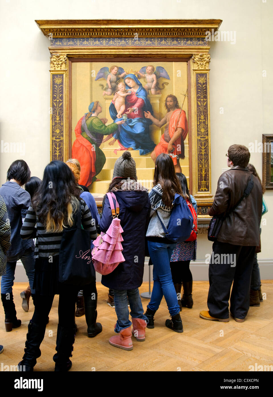Madonna and Child Enthroned with Saints Mary Magdalen and John the ...
