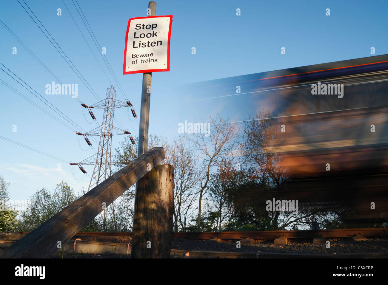 Pedestrian Railway Line Crossing High Resolution Stock Photography and ...
