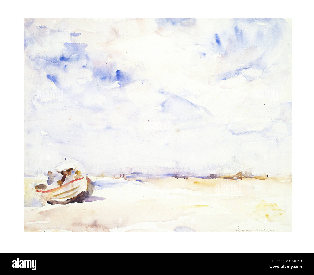 Shore Scene, by William Frederick Mayor. England, 19th century Stock ...