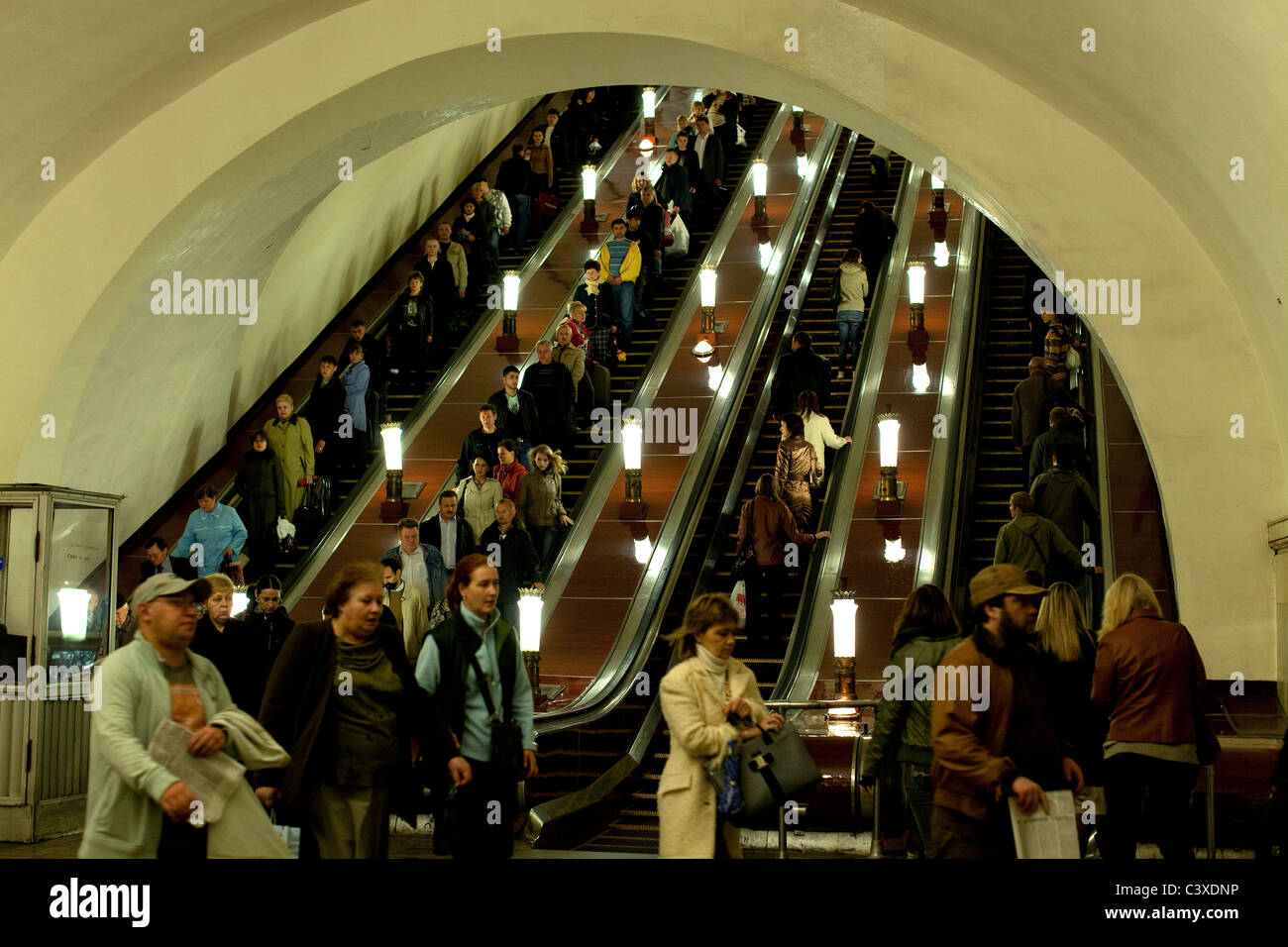 Subway station, Moscow, Russia Stock Photo - Alamy