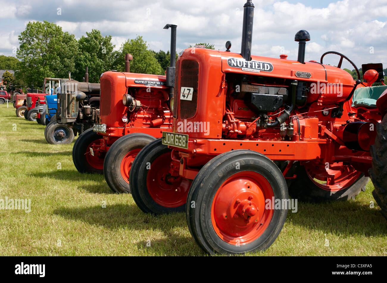 Vintage nuffield tractor hi-res stock photography and images - Alamy