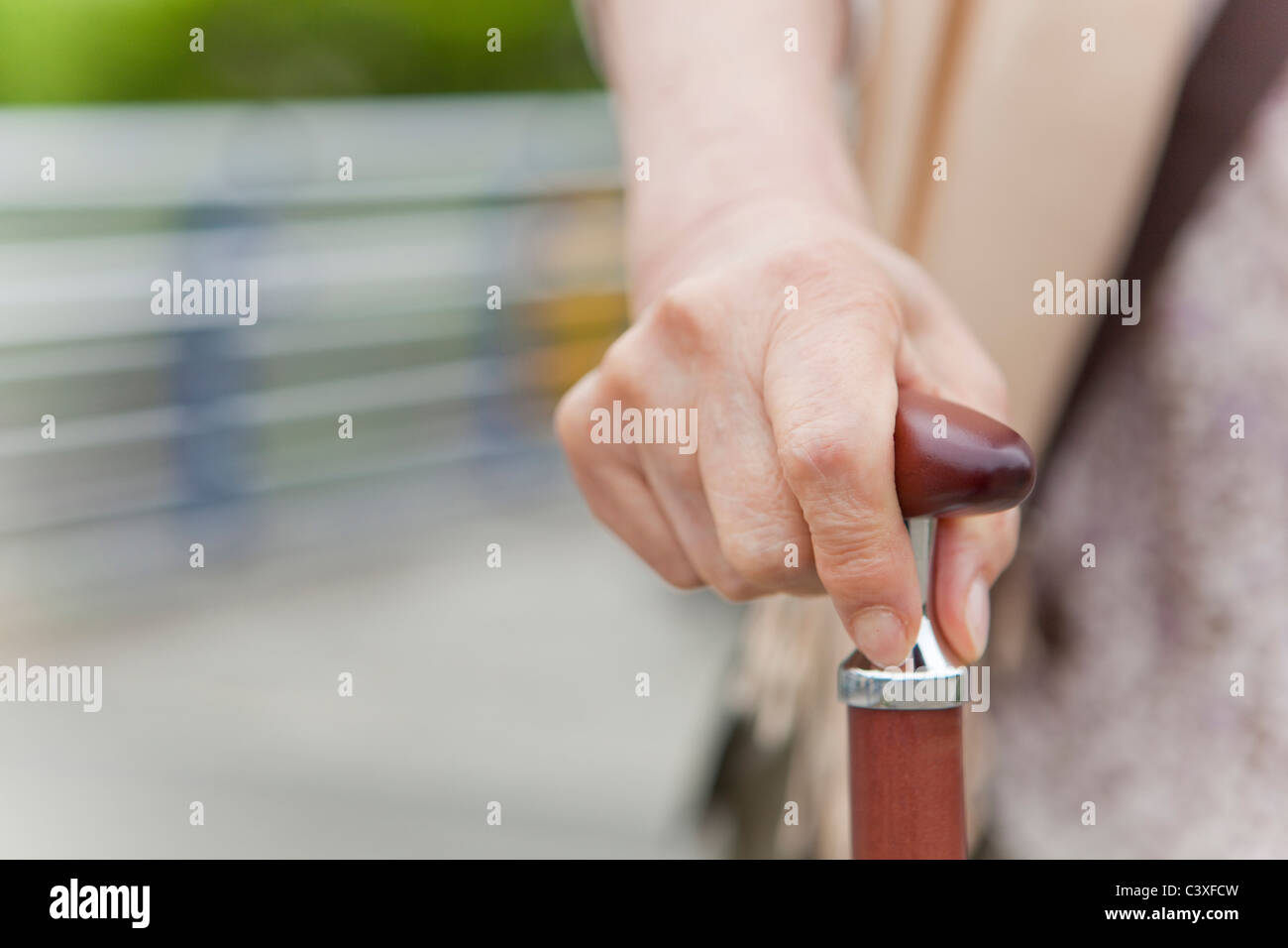 Hand On Walking Stick High Resolution Stock Photography and Images - Alamy