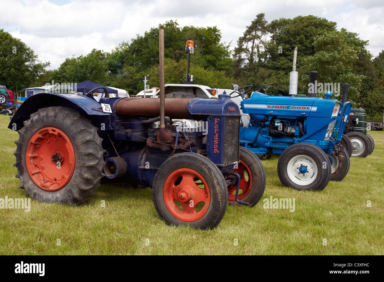 Vintage Fordson Standard N tractor of the 1940's displayed alongside a ...