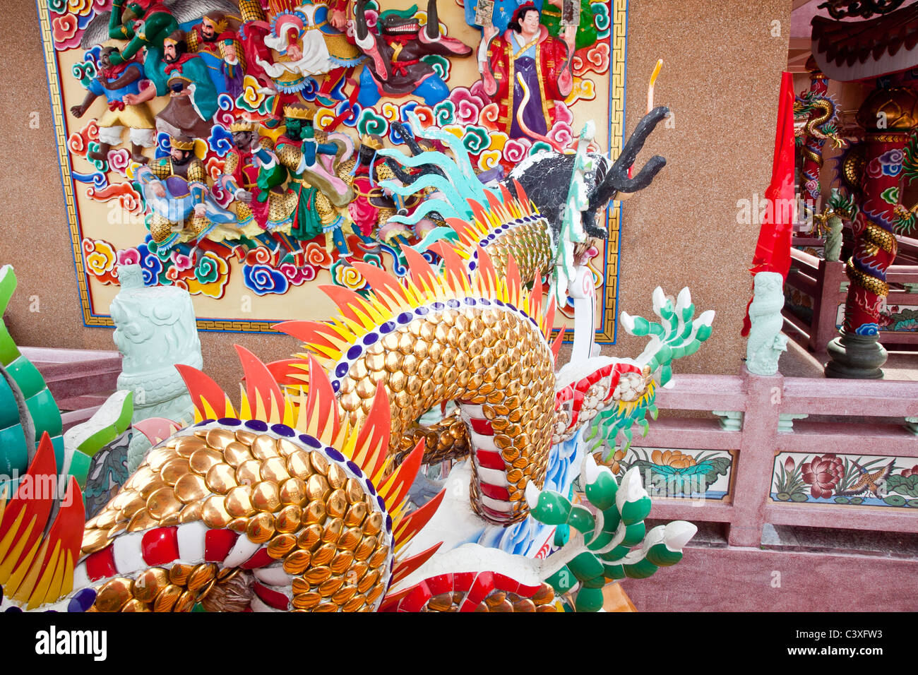 Naja Chinese Shrine in Angsila, Chonburi,Thailand,Asia Stock Photo - Alamy