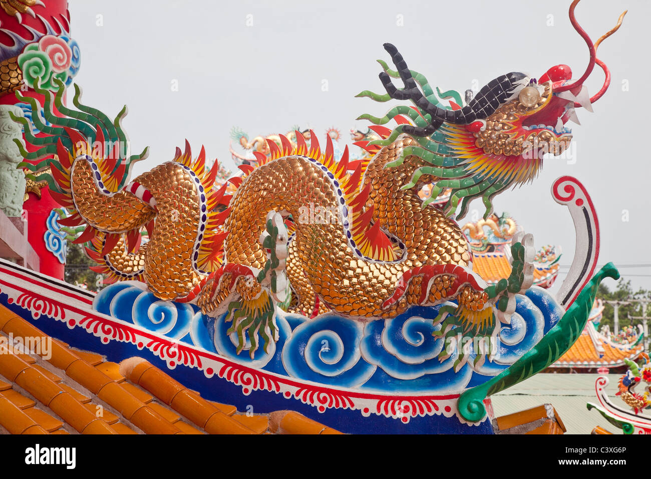 Naja Chinese Shrine in Angsila, Chonburi,Thailand,Asia Stock Photo - Alamy