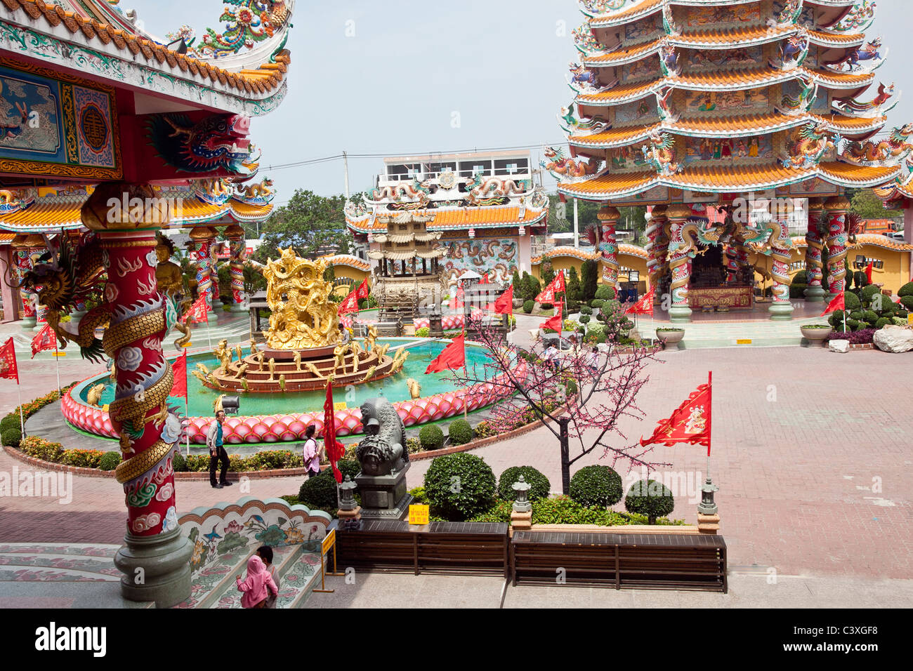 Naja Chinese Shrine in Angsila, Chonburi,Thailand,Asia Stock Photo - Alamy