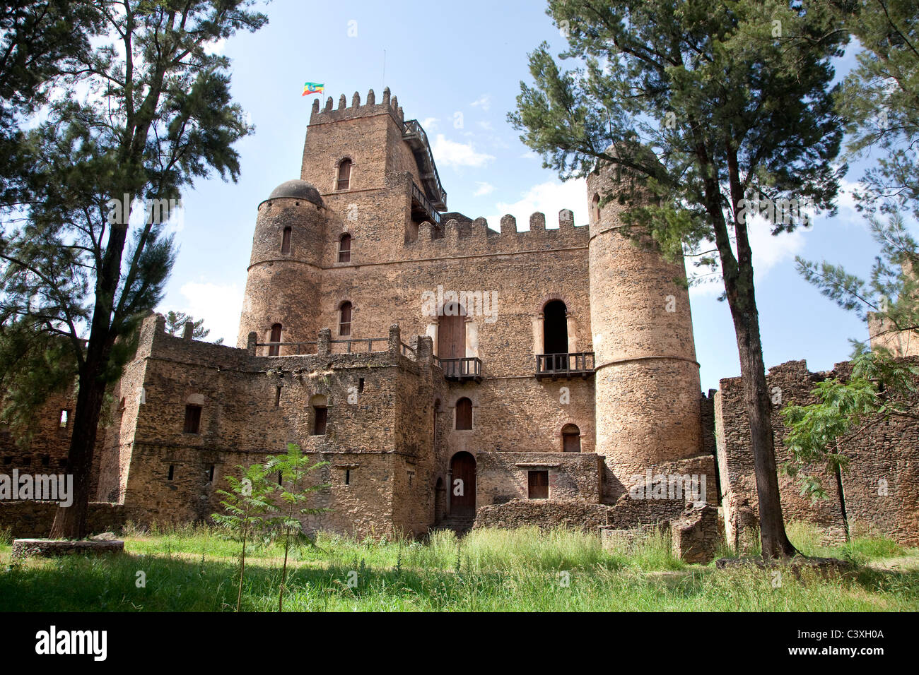 Old castles in Gondar, Ethiopia, Africa Stock Photo - Alamy