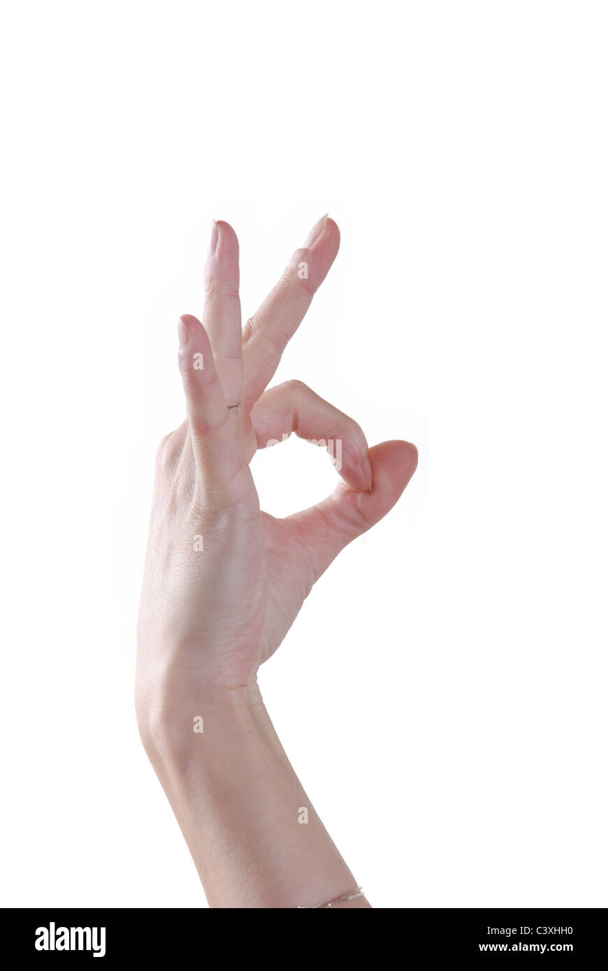 Ok hand gestures hi-res stock photography and images - Alamy