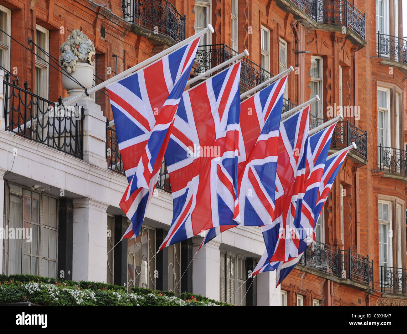 Union flags on display. Pride in a nation Stock Photo - Alamy