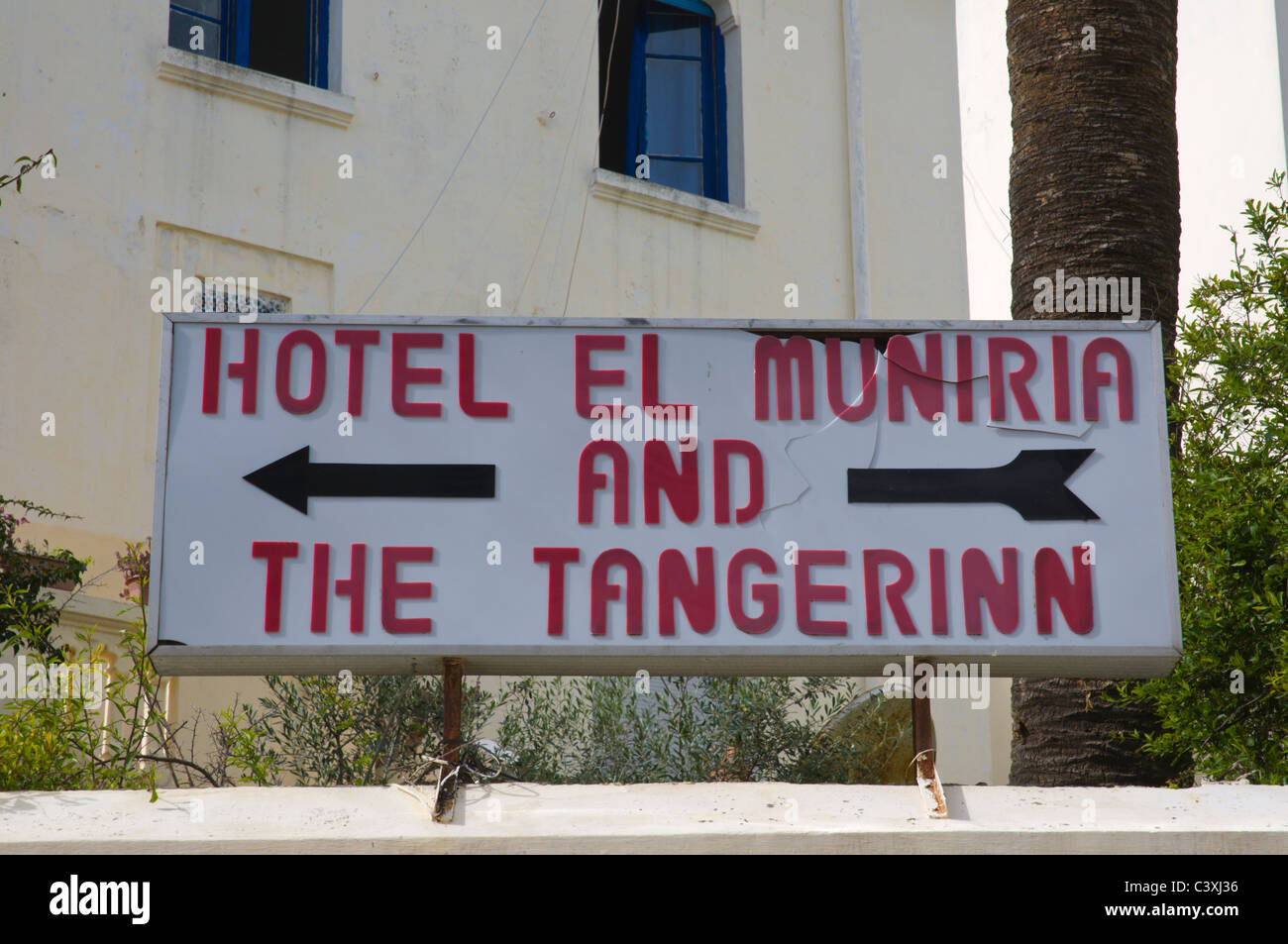Hotel El Muniria and Tangerinn sign new town Tangier Morocco Africa ...