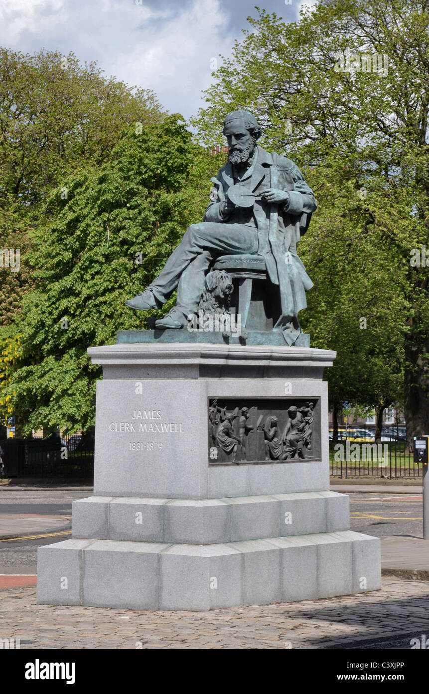 Statue of James Clerk Maxwell (1831-78) by sculptor Alexander Stoddart ...