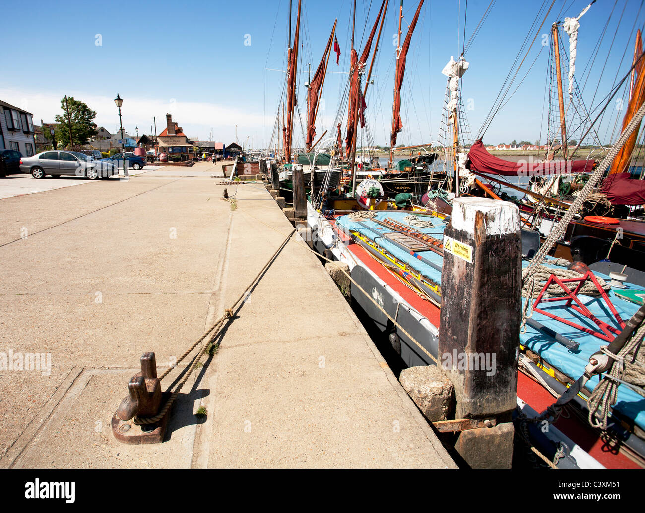 The quayside at Maldon on the Essex coast Stock Photo - Alamy