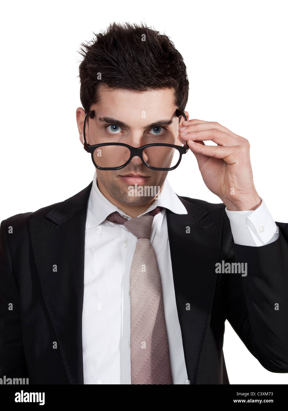 Serious handsome businessman suitcase hi-res stock photography and ...