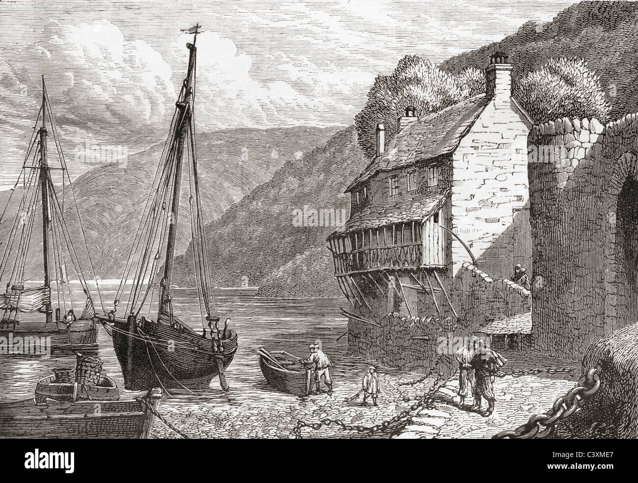 Clovelly torridge devon view hi-res stock photography and images - Alamy