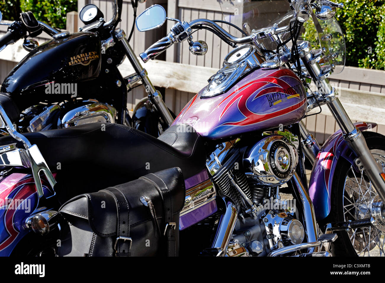 Harley - Davidson Super Glide, motorcycle Stock Photo - Alamy
