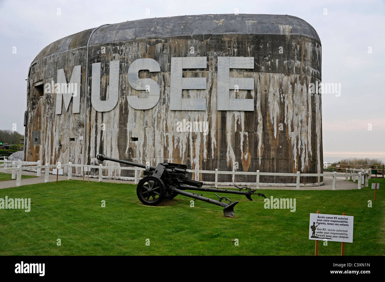 The Audinghen blockhaus,Batterie Todt;Cap Gris Nez; Pas-de-Calais;Nord ...