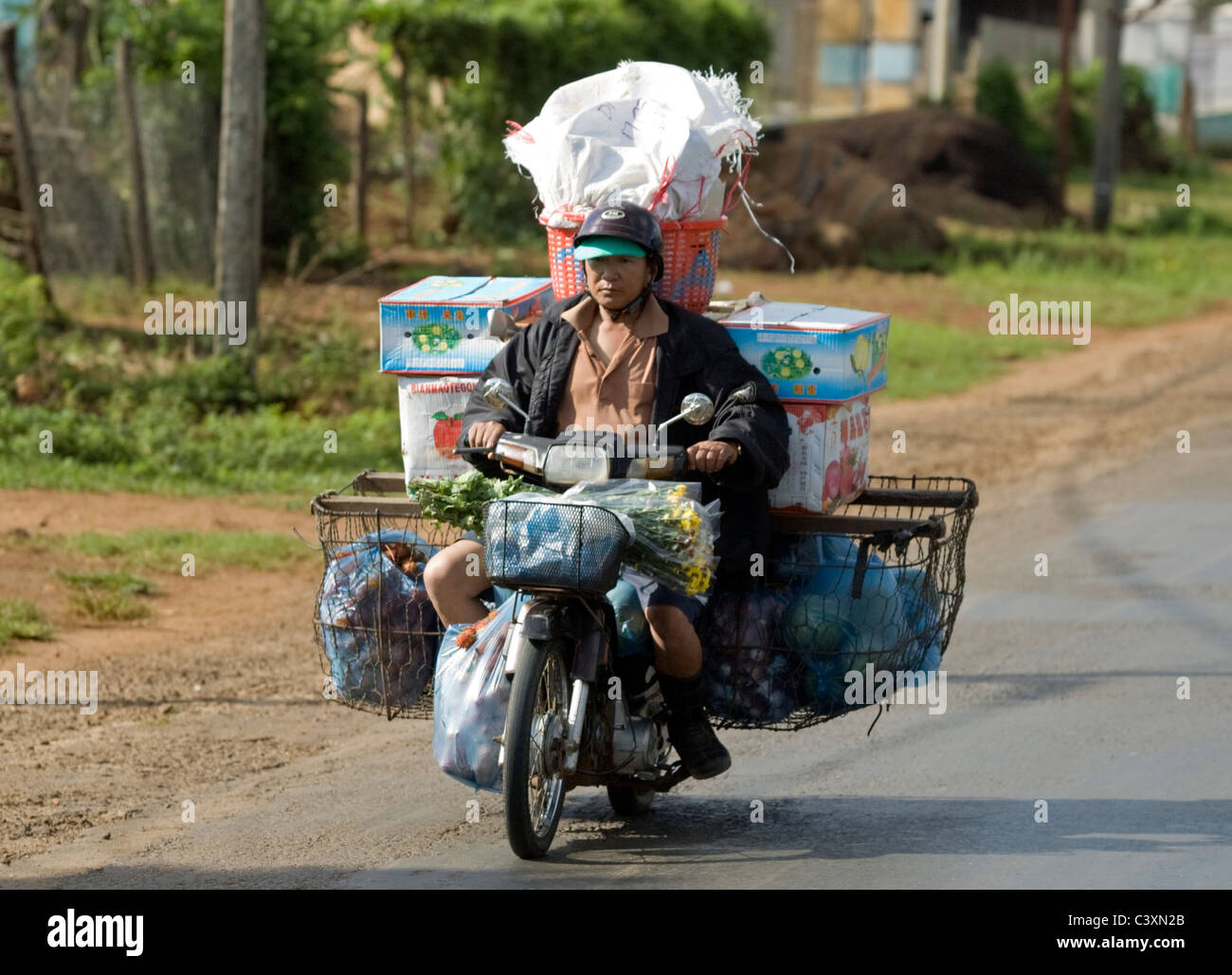 Overloaded Motorcycle