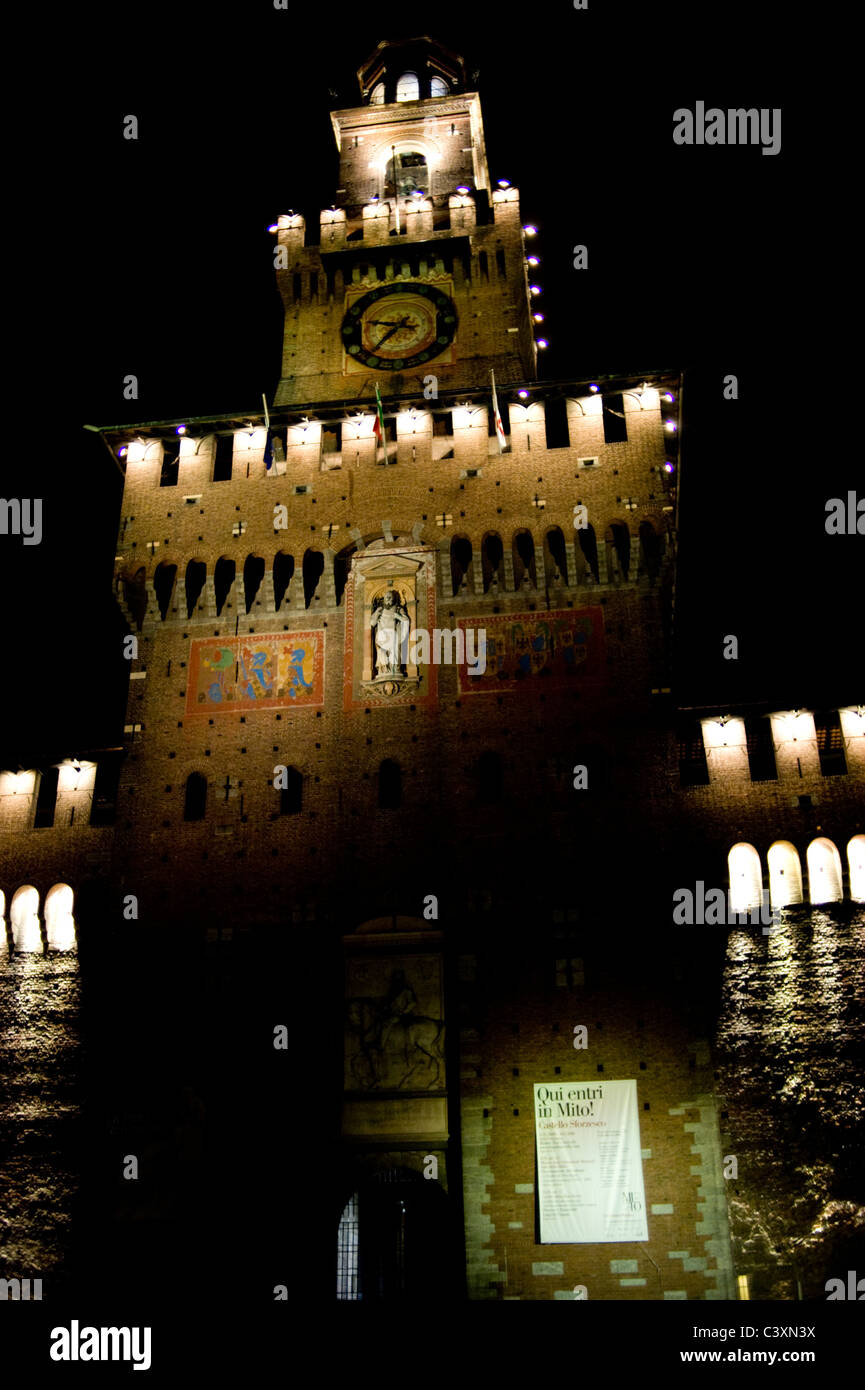 Milan Castle, Castello Sforzesco, Milan, Italy Stock Photo - Alamy