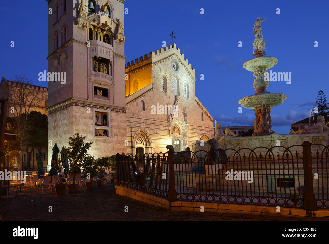 The cathedral of Messina, Sicily, Italy Stock Photo - Alamy